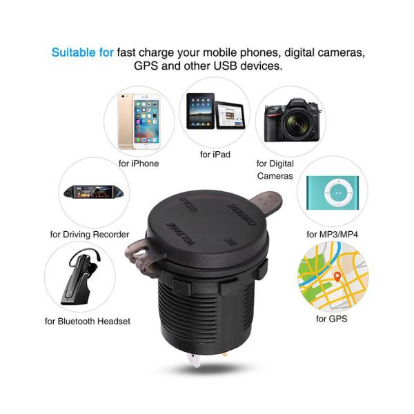 Quality Dual USB QC3.0 Fast Car Charger Adapter for sale