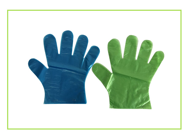 Waterproof resistant disposable polyethylene plastic gloves for food grade