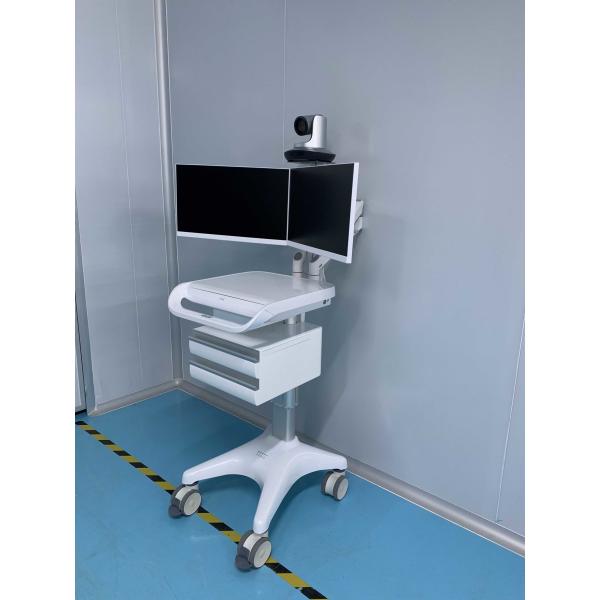 Quality Hospital Medical Mobile Workstation 22 Inch Electric for sale