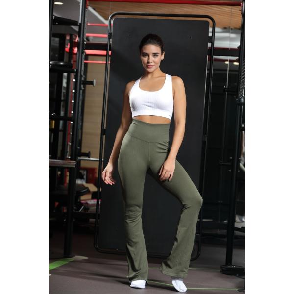 Quality Luxury Ribbed Yoga Pants – Athleisure Elegance, Perfect for Gym, Office & Casual Outings for sale