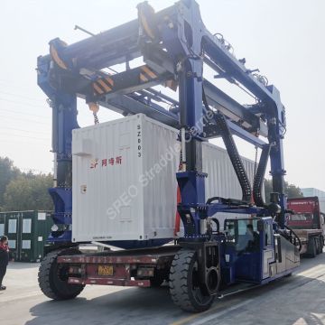 Quality Electric Container Straddle Carrier Container Lifting Vehicle Container Handling for sale