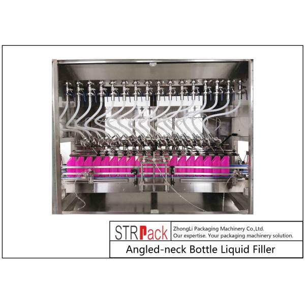 Quality Angled-neck Bottle Liquid Filling Machine Toilet Cleaner Liquid Filler for sale