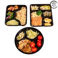 Quality Plastic Takeaway 4 Compartment Take Out Containers For Restaurants for sale