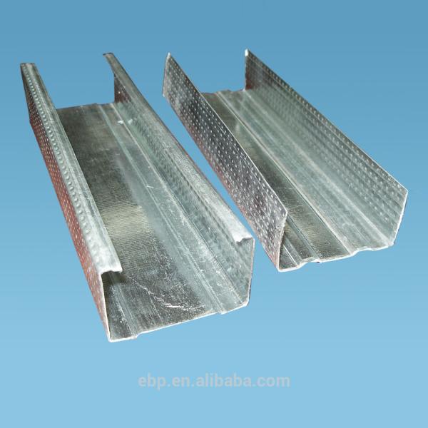 Quality Galvanized Drywall Steel Stud High Weight Bearing Good Sound Insulation for sale