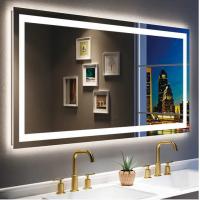 Quality Custom Size Magic Rectangle Shape Bathroom Cosmetic LED Light Mirror TV for sale