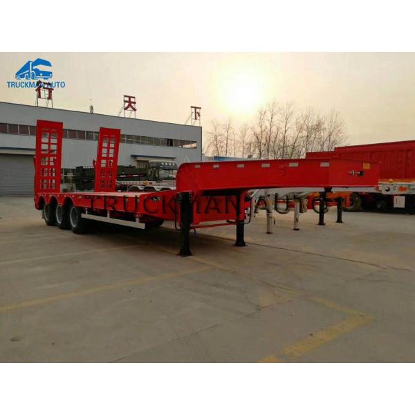 Quality Customizec 70 Tons Low Bed Container Trailer Used For Transport Excavator for sale