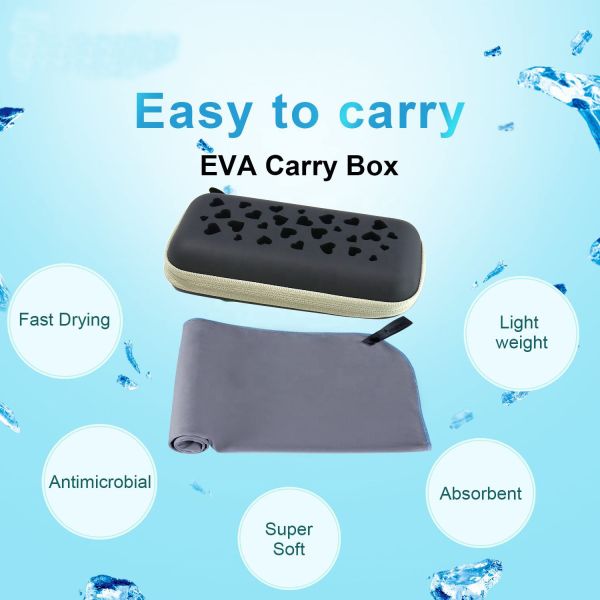 Quality Shockproof Eva Carry Case For Outdoor Quick Dry Towel for sale