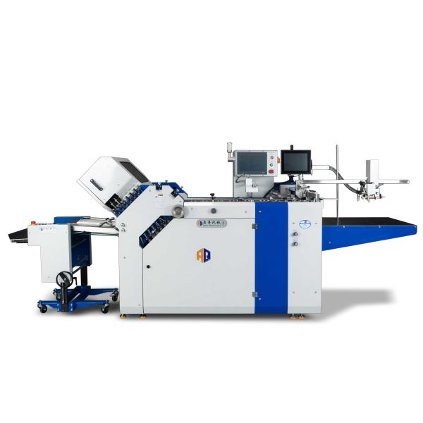 Quality High Precision Leaflet Folding Machine With 480mm Width Belt Driving for sale