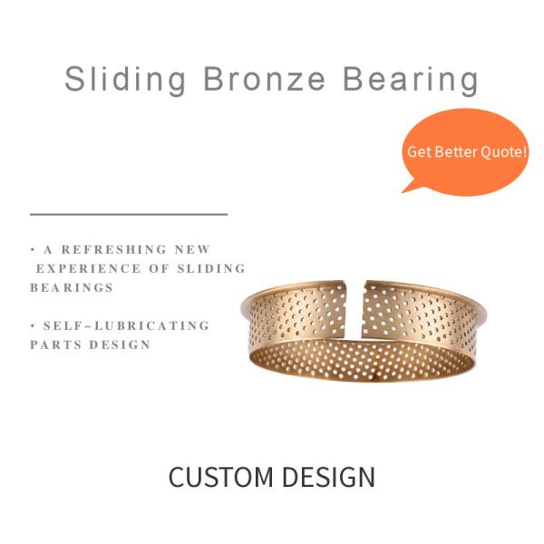 Quality Split Type CuSn8 Bronze Flange Slide Bearing for sale