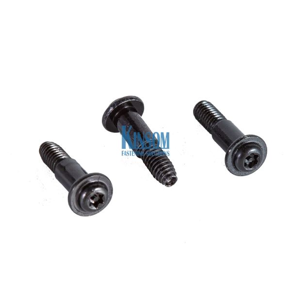 Quality triangular machine plastitio type S3Flange Washer sheet metal Tri-lobular thread screws black zinc coating customized fasteners for sale