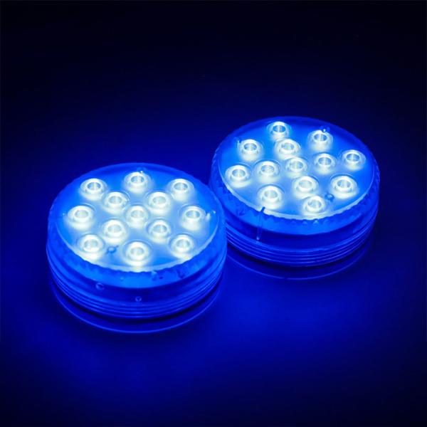 Quality Color Changing Remote Control Submersible LED Lights With Magnet Suction Cups for sale