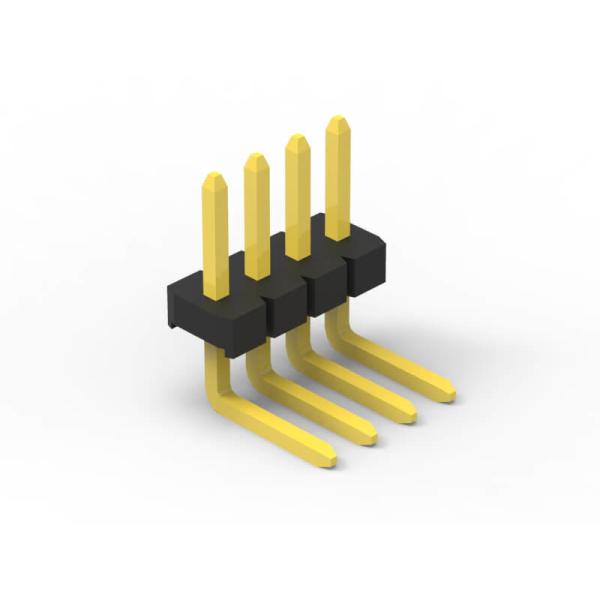 Quality 1.27mm Pitch Right Angle Board To Board Connector Gold Plated 2-40 Circuits Customized for sale