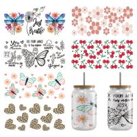 Quality Foil Hot Stamping 16oz Glass Sticker Decal UV DTF Packaging For Tumblers for sale