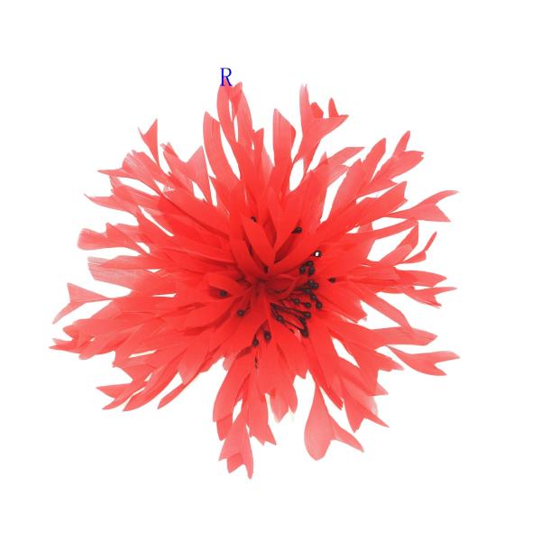 Quality Millinery Supplies Goose Feather Flower Mount For Hat Decoration 10x15 cm for sale