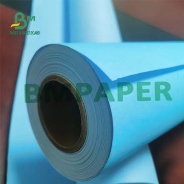 Quality CAD Printing 36'' X 150 Plotter Paper Blue Color Wet Resistant With 3'' Core for sale