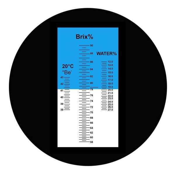 Quality Compact Portable Brix Refractometer 0-40% Brix and 0-25% Alcohol Range for Wine for sale