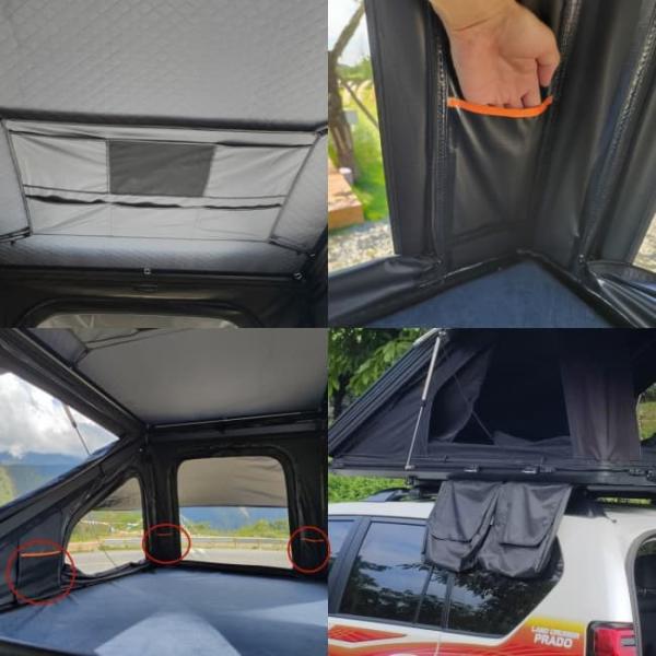 Quality Easy Setup Overland Rooftop Tent Convenience With 2.3m Telescopic Ladder for sale