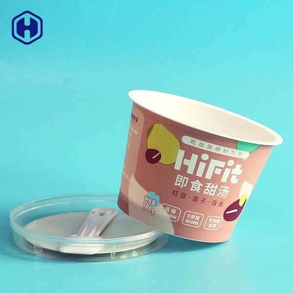 Quality Hot Soup Plastic Coffee Cups Heat Resistant Instant Food Packaging for sale