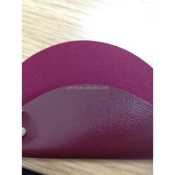 Quality 350-500gsm Plain Style Polyester Microfiber Fabric with Foam PVC Backing for sale