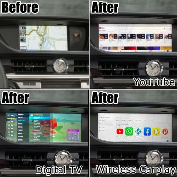 Quality ES300h ES250 ES350 Lexus Android Screen upgrade Carplay Android Auto Dash Cam 10 for sale