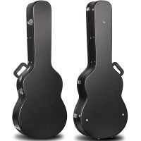 Quality Wooden Dreadnought Acoustic Guitar Hard Case Plywood With Padded Carrying Handle for sale