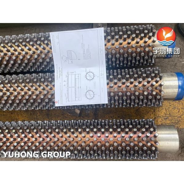 Quality Alloy Steel Studded Tube, ASME SA335 P5 With 11Cr, Fired Heater, Convective Heater Coils For Oil Refinary for sale