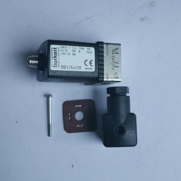 Quality Burkert 6014 series direct acting solenoid valve 00126228 is made of brass and for sale