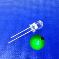 Quality 5mm Through Hole LED Diode 530nm Green Color 120deg 8-10LM Round Clear Lens For for sale