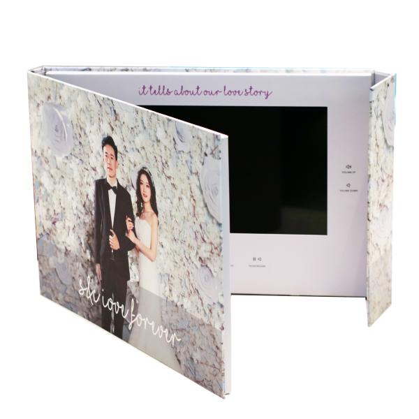 Quality Paper Craft LCD Screen Invitation Card , 10.1 Inch 128MB Video In Print Brochure for sale