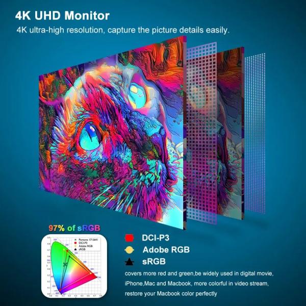 Quality Patented Slim Bezel Design 15.6 Inch 4k Type C External Touchscreen Monitor Dual for sale