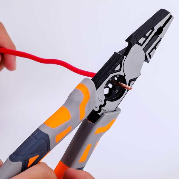 Quality 319.7g TPR Handle Combination Pliers 3mm Wire Rope Crimping Tool for sale