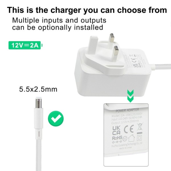 Quality 5V 2A Power Adapter for LED Strip with Short Circuit Protection for sale