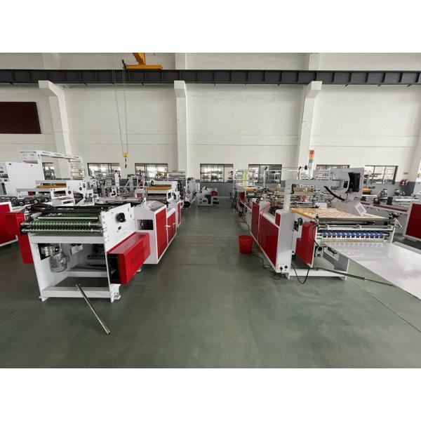 Quality PE Towel Hot Cutting Side Sealing Bag Making Machine 9050X2800X1600mm for sale