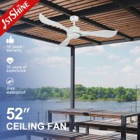 Quality RPM Natural Wind Black Plastic Ceiling Fan 52'' For Indoor Outdoor for sale
