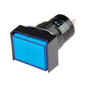 Quality Dia16mm Blue Digital Speed Indicator , Square Bright LED AC Indicator for sale