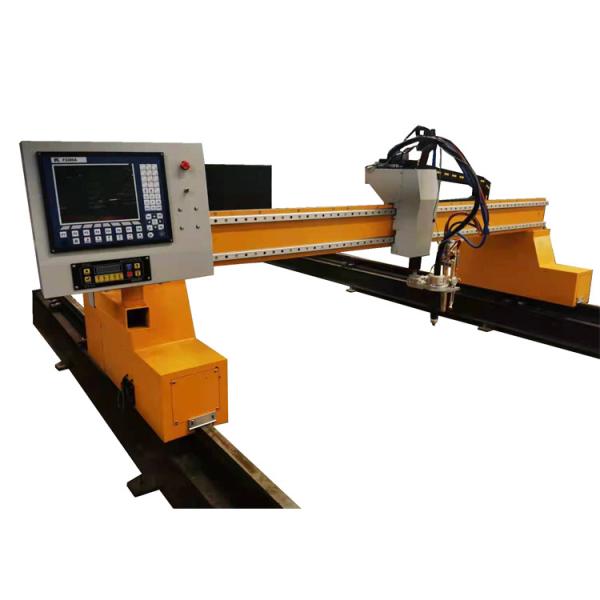 Quality LGK-63 CNC Oxy Plasma Cutting Machine 3000mmx8000mm Yellow for sale