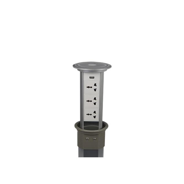 Quality Vertical Motorised Kitchen Pop Up Sockets , Pull Out Sockets Kitchen With USB for sale