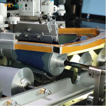 Quality Automatic servo one color plastic cone cup screen printing machine with auto for sale