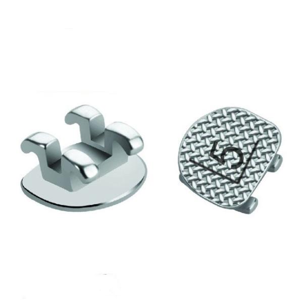 Quality Orthodontic Passive Self Ligating Brackets Crystal Sapphire Braces 345 Hook for sale