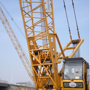 Quality Used Crawler Crane with 100ton Rated Loading Capacity 9-18 M Fly Job Length and for sale