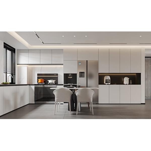 Quality Solid Wood Modular Kitchen Cabinets With Custom Finish And Handle Knob for sale