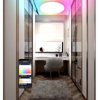 Quality 36w Multicolor Smart LED Panel Light Rgb Music Intelligent Dimmable Lamp for sale