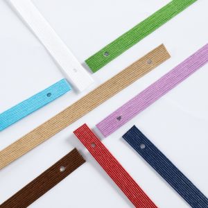 Quality 37cm Degradable Paper Ribbon Handle Eco Friendly Gift Paper Ribbon for sale