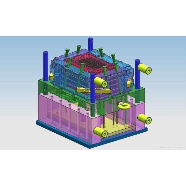 Quality Fruit Crate Plastic Injection Mould Auto Drop Cold Runner for Lybia for sale