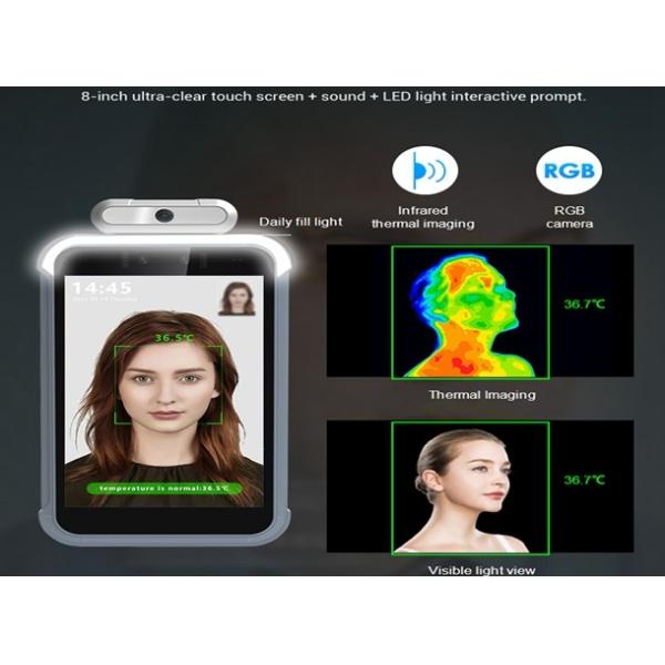 Quality AI Thermal Face Recognition Device Android 7.1 RFID Card Time Attendance System for sale