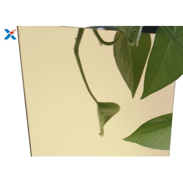 Quality 1mm Gold Acrylic Mirror Sheet Hard Coated Surface Perspex Plate for sale