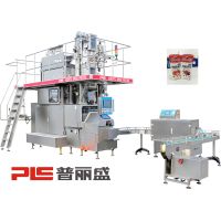 Quality Beverage 200ml Aseptic Carton Filling Machine With Straw Applicator For Milk for sale