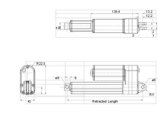 High Speed Office Environment Application Linear Actuator