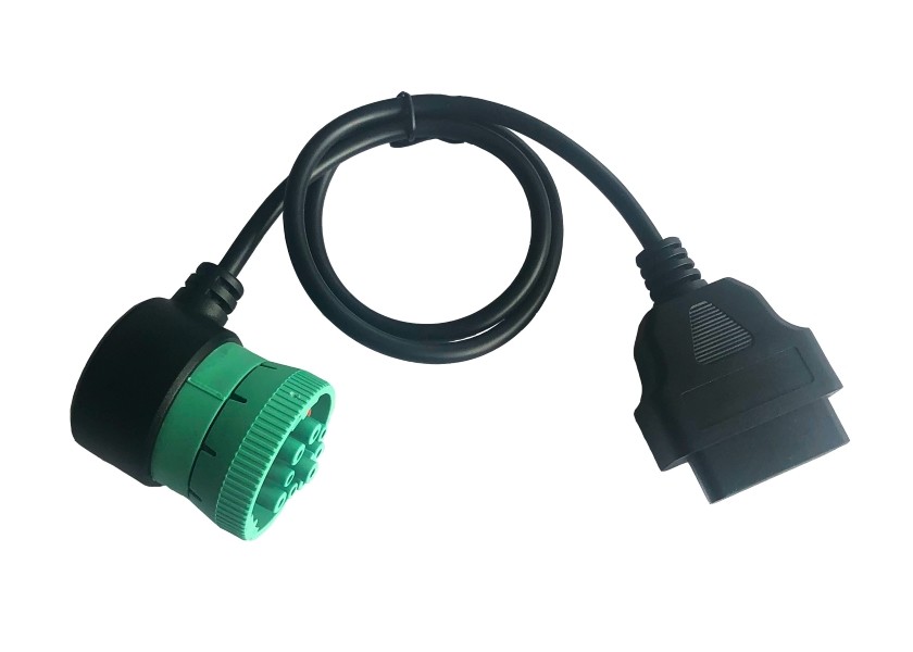 Quality Female Type 2 J1939 To OBD2 Adapter Endurable Overmolded PVC Injection for sale