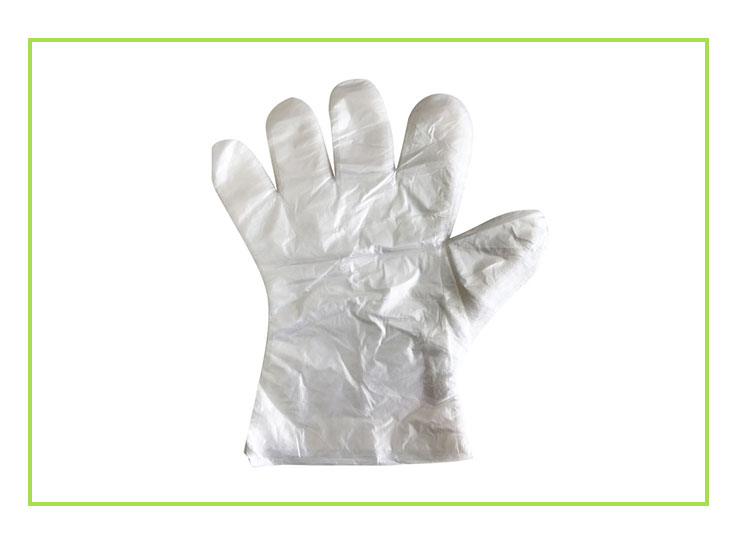 Waterproof resistant disposable polyethylene plastic gloves for food grade
